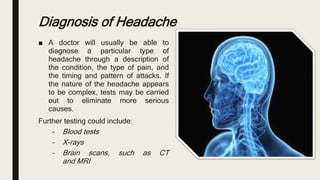 Headache Pain Causes & Treatment | PPTX