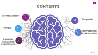 Headache types & management | PPTX