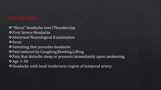 Headache with Special Reference to Migraine | PPTX