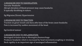 Headache with Special Reference to Migraine | PPT