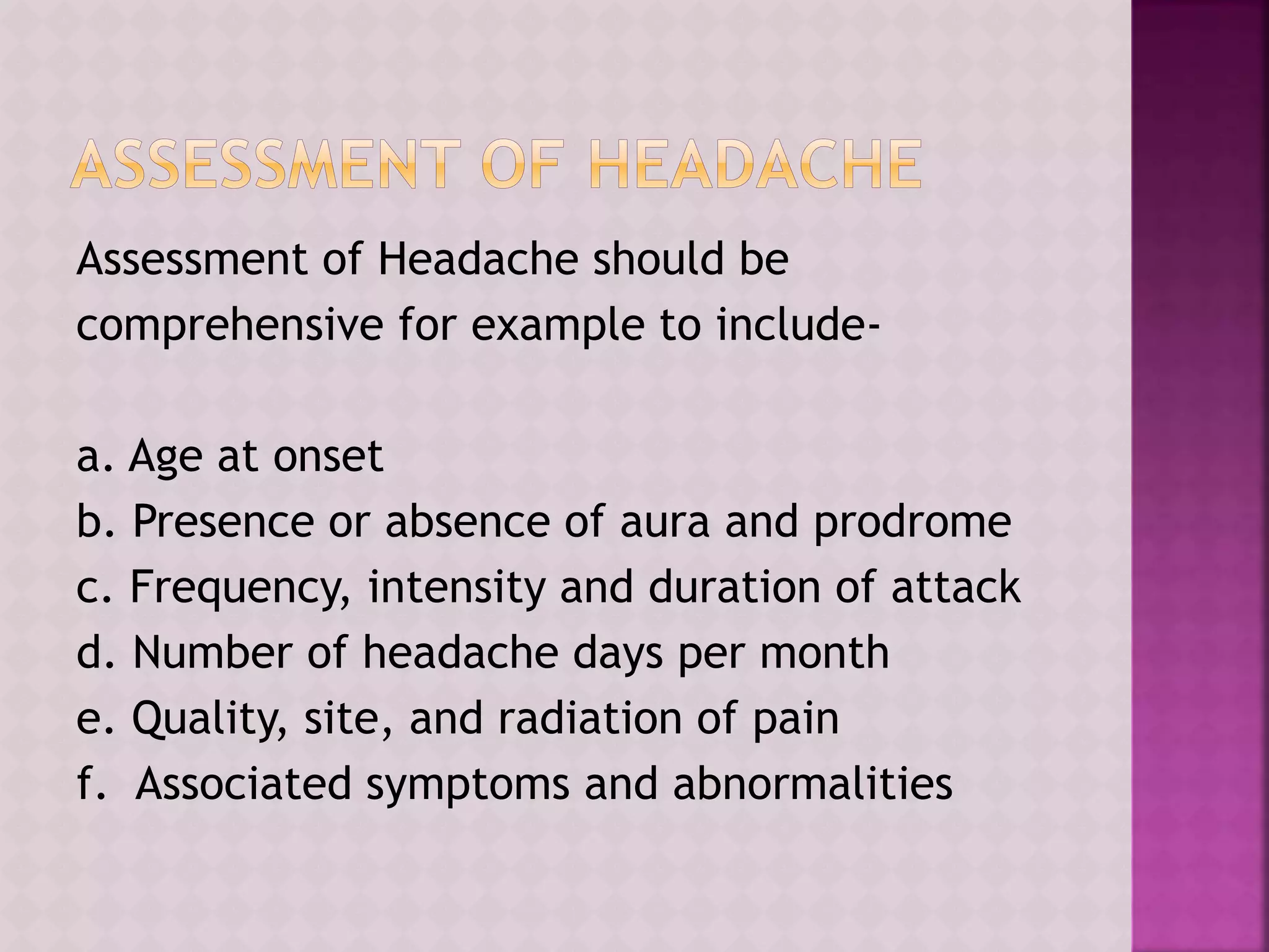 Headache | PPTX