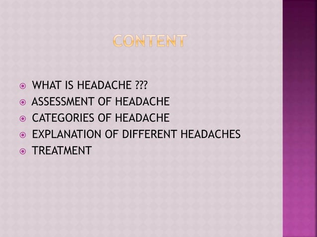 Headache | PPTX