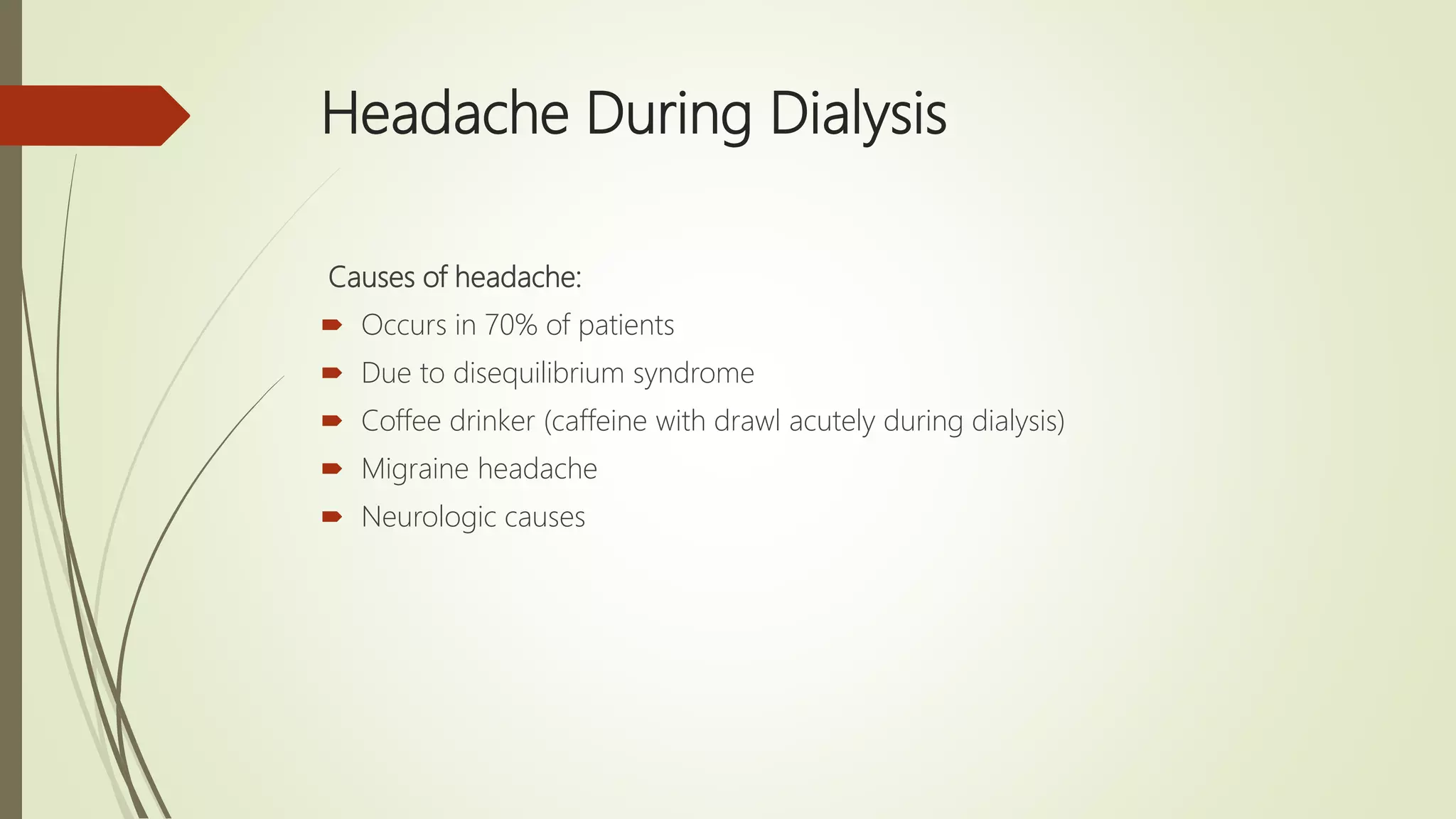 Headache during dialysis by aniqa atta | PPTX