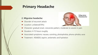 Headache during dialysis by aniqa atta | PPTX