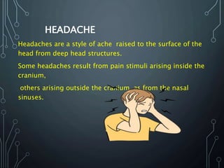 HEADACHE.pptx somatosensory 11 human physiology | PPT