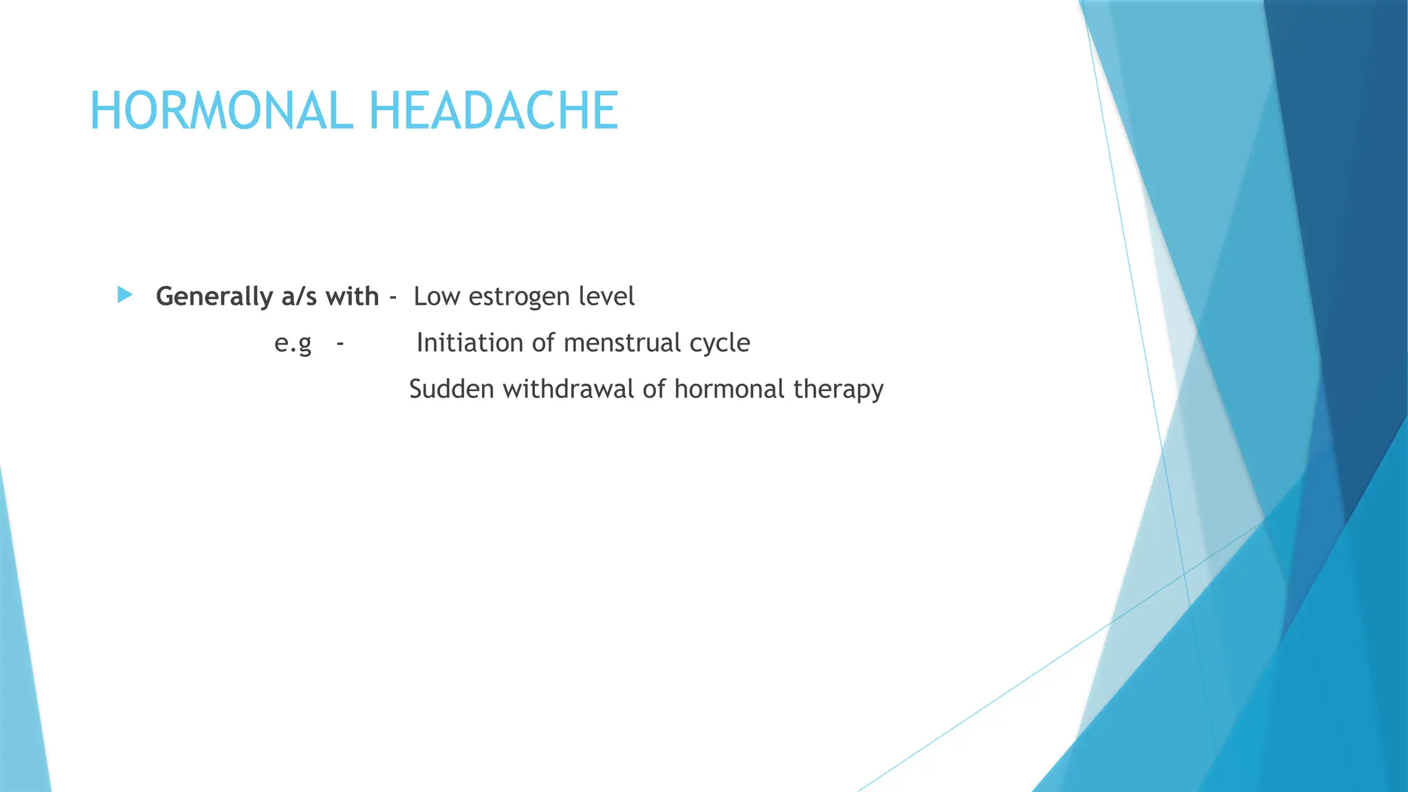 Bams ppt of topic of Migraine HEADACHE.pptx | Free Download