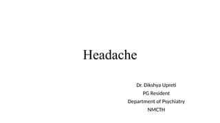 Primary headache and its types (Migraine) | PPTX