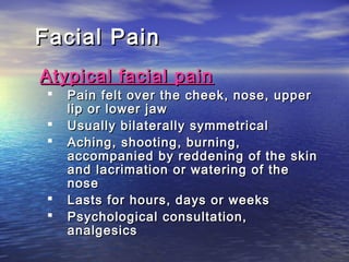 Headache and facial pain | PPT