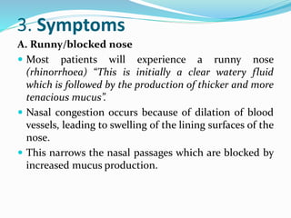 Cold and flu, its diagnosis and treatment for Pharmacist | PPTX