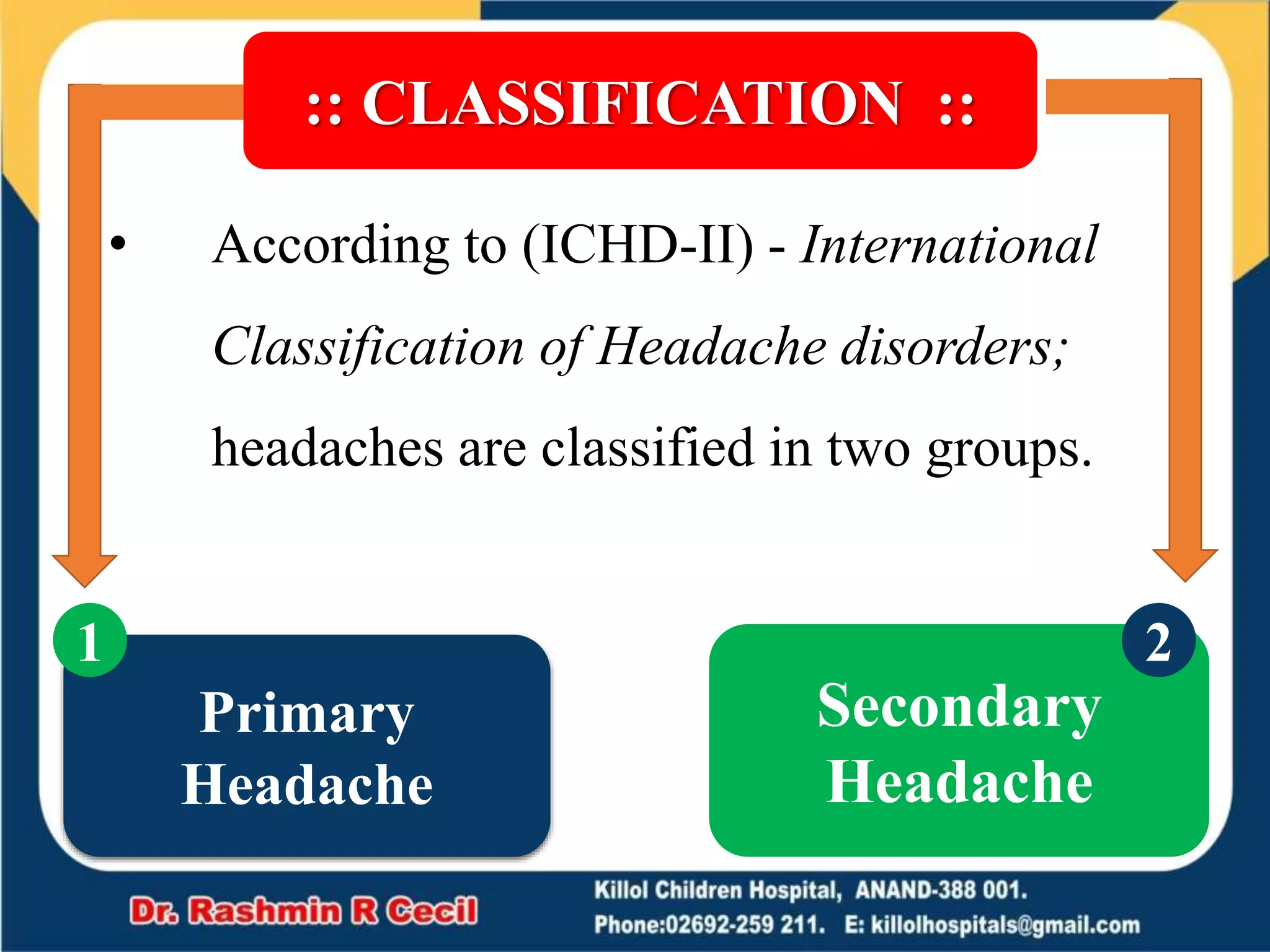 Headache in children | PPT