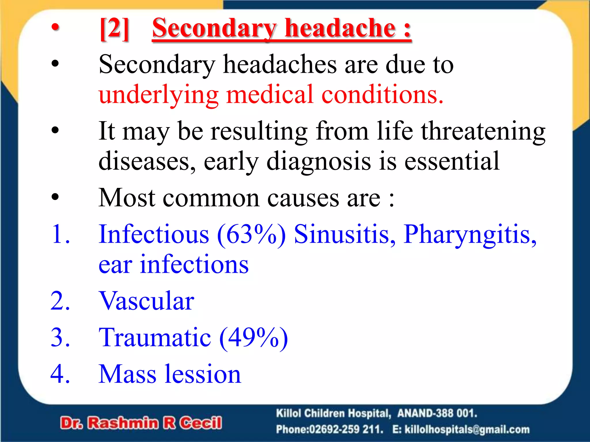Headache in children | PPT