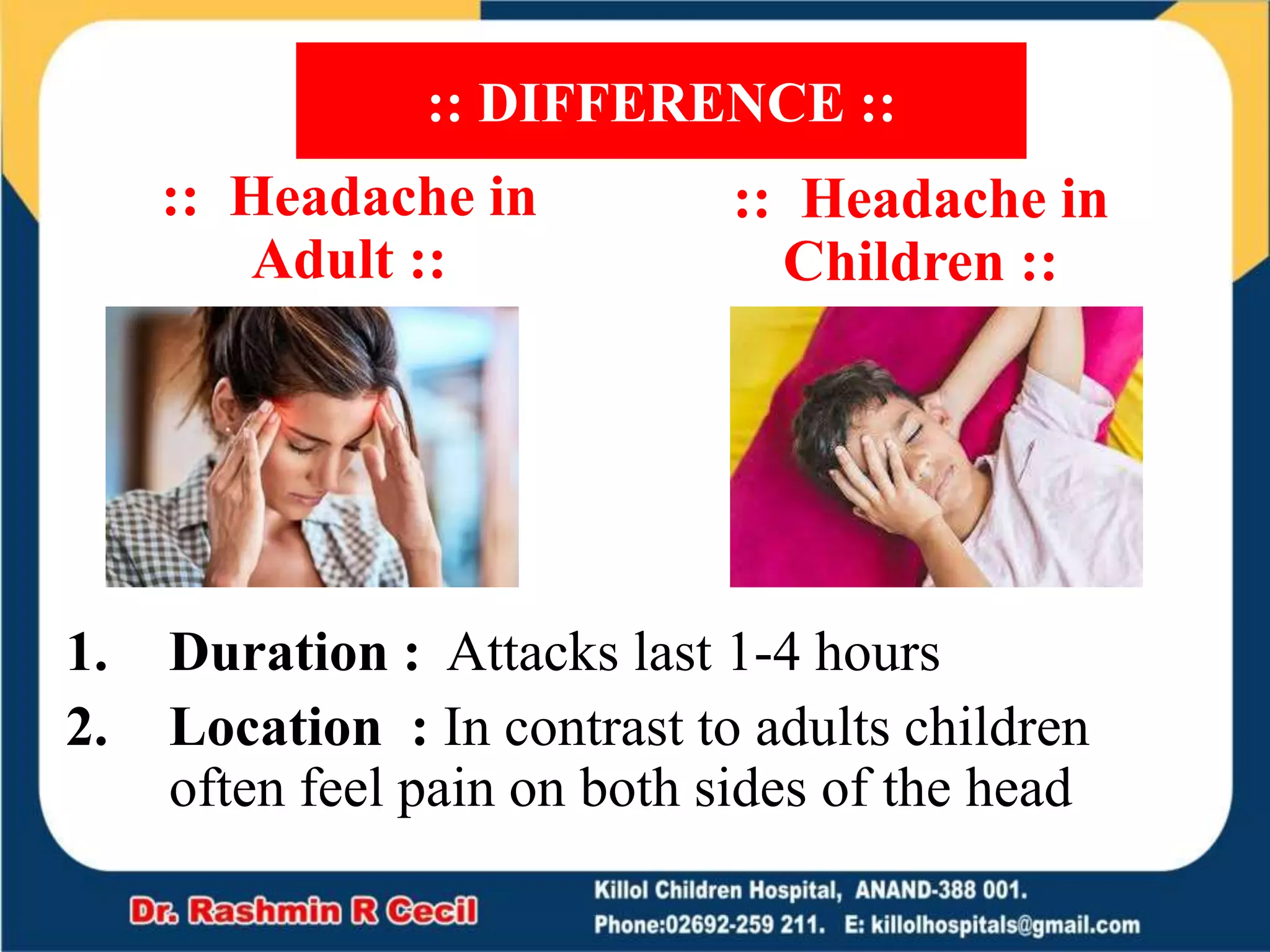 Headache in children | PPT