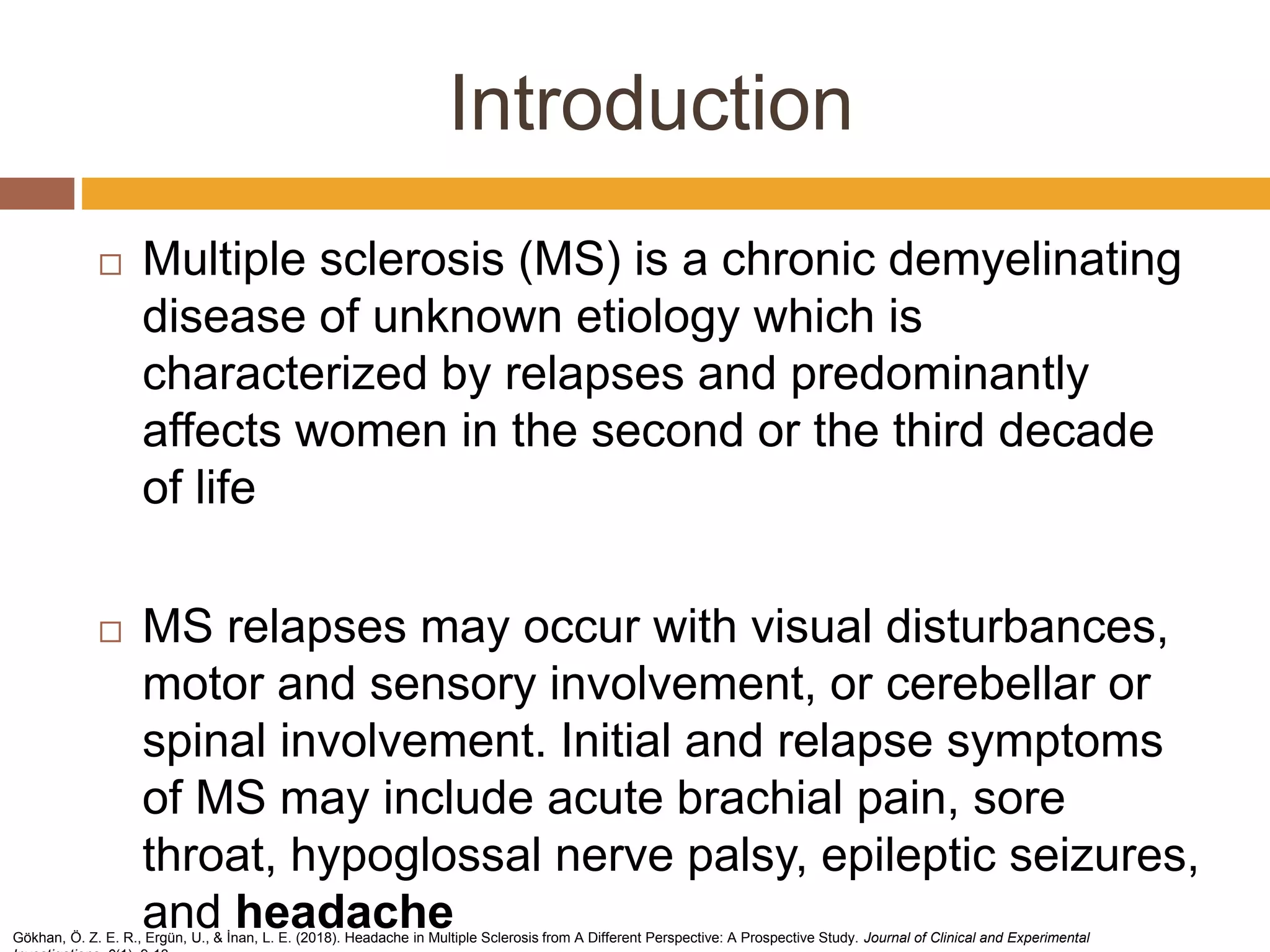 Headache in Multiple Sclerosis.pptx