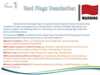 Headache primary and secondary | PPTX