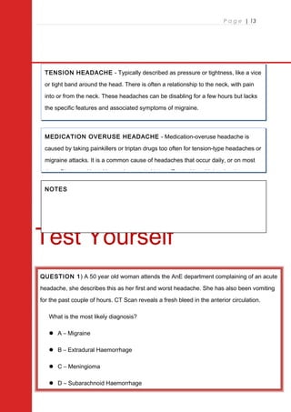 Headaches at a Glance - Usman Ahmed | DOC | Brain and Nervous System ...