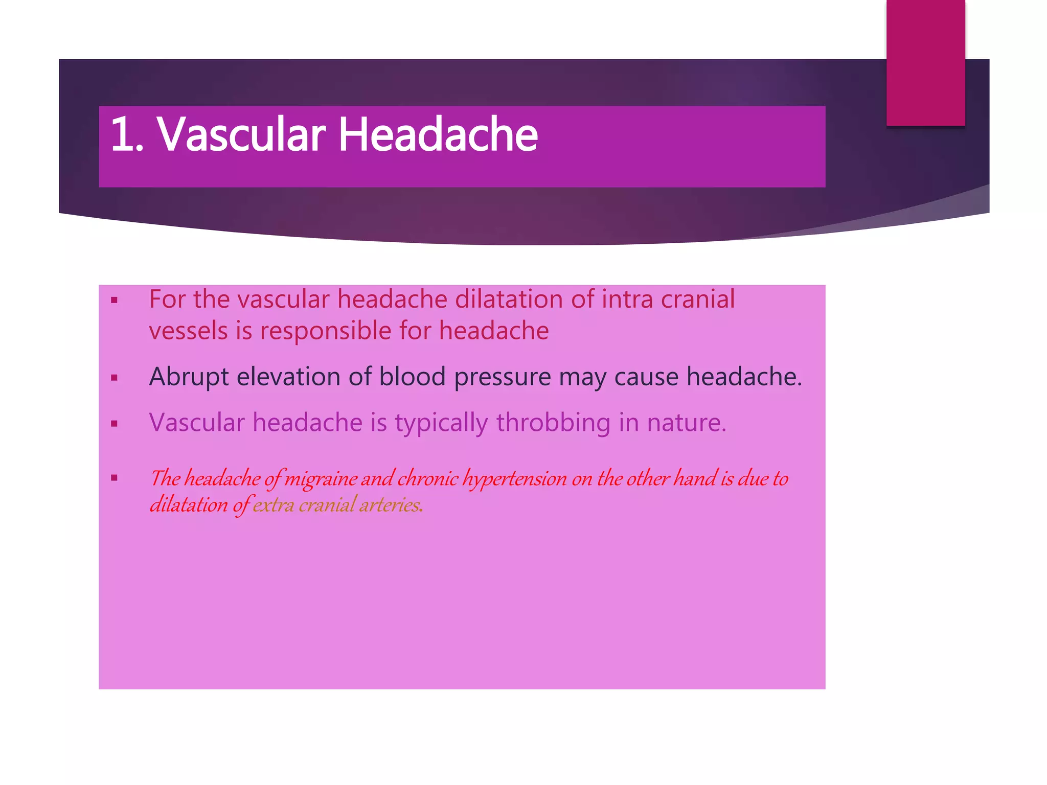 Headaches and its types | PPTX