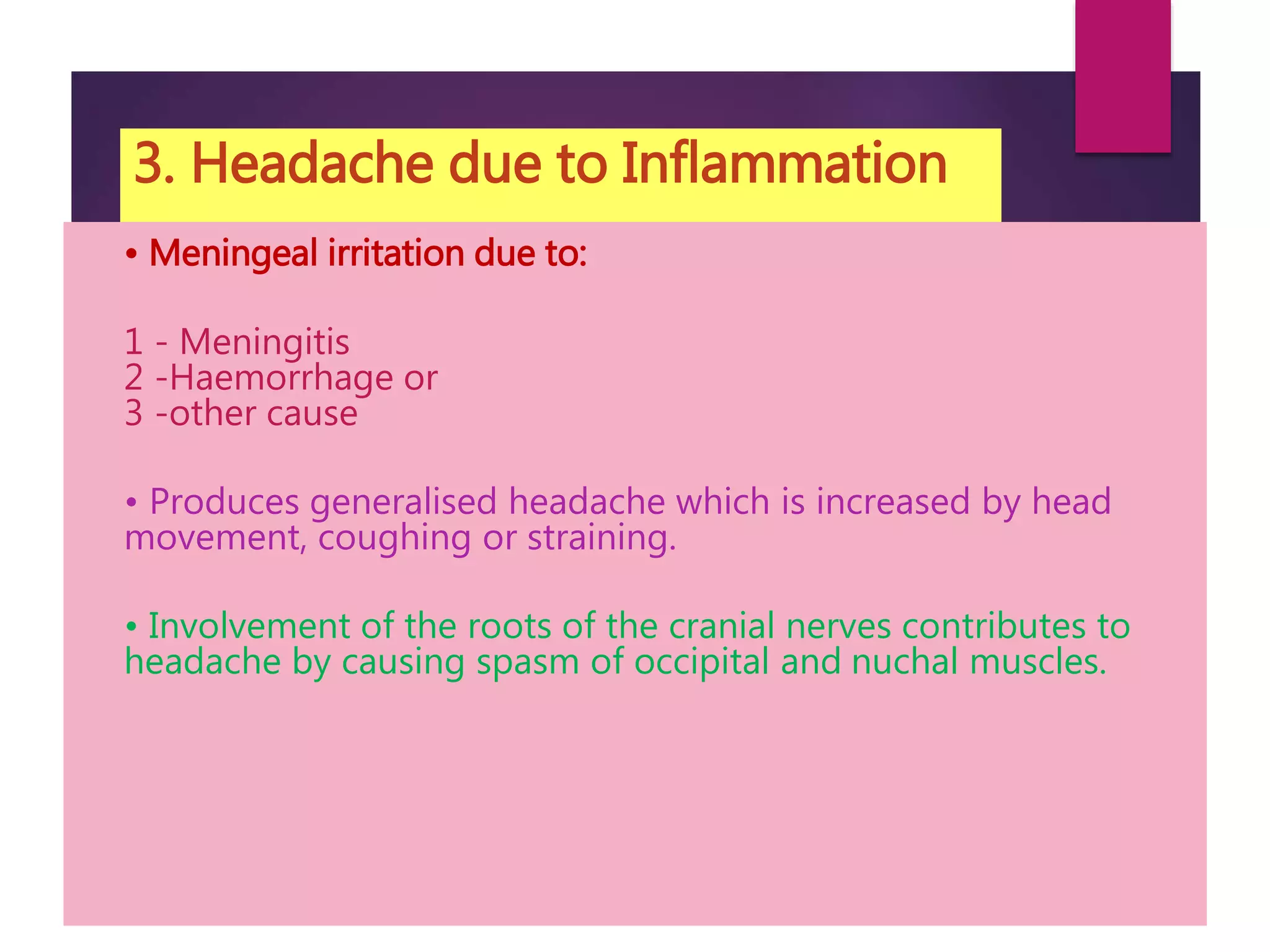 Headaches and its types | PPTX
