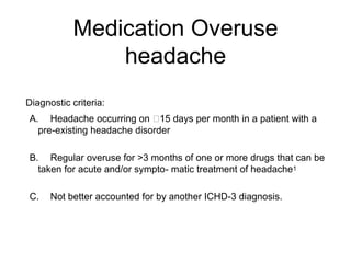 Headache and it's type with pathophysiology and treatment | PPTX
