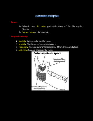 Deep Spaces infection of the Head and Neck | DOCX