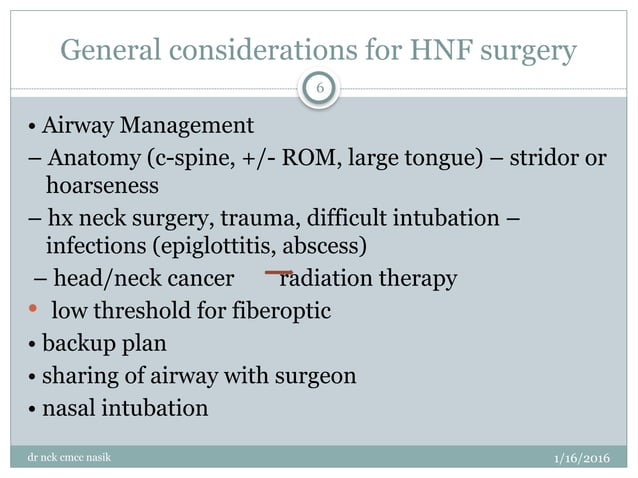 Head and Neck cancer surgery anesthesia considerations.pptx