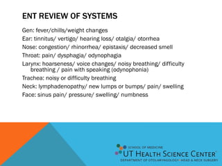 Head_and_Neck_Examinationa in ENT for clinical rotation | PDF