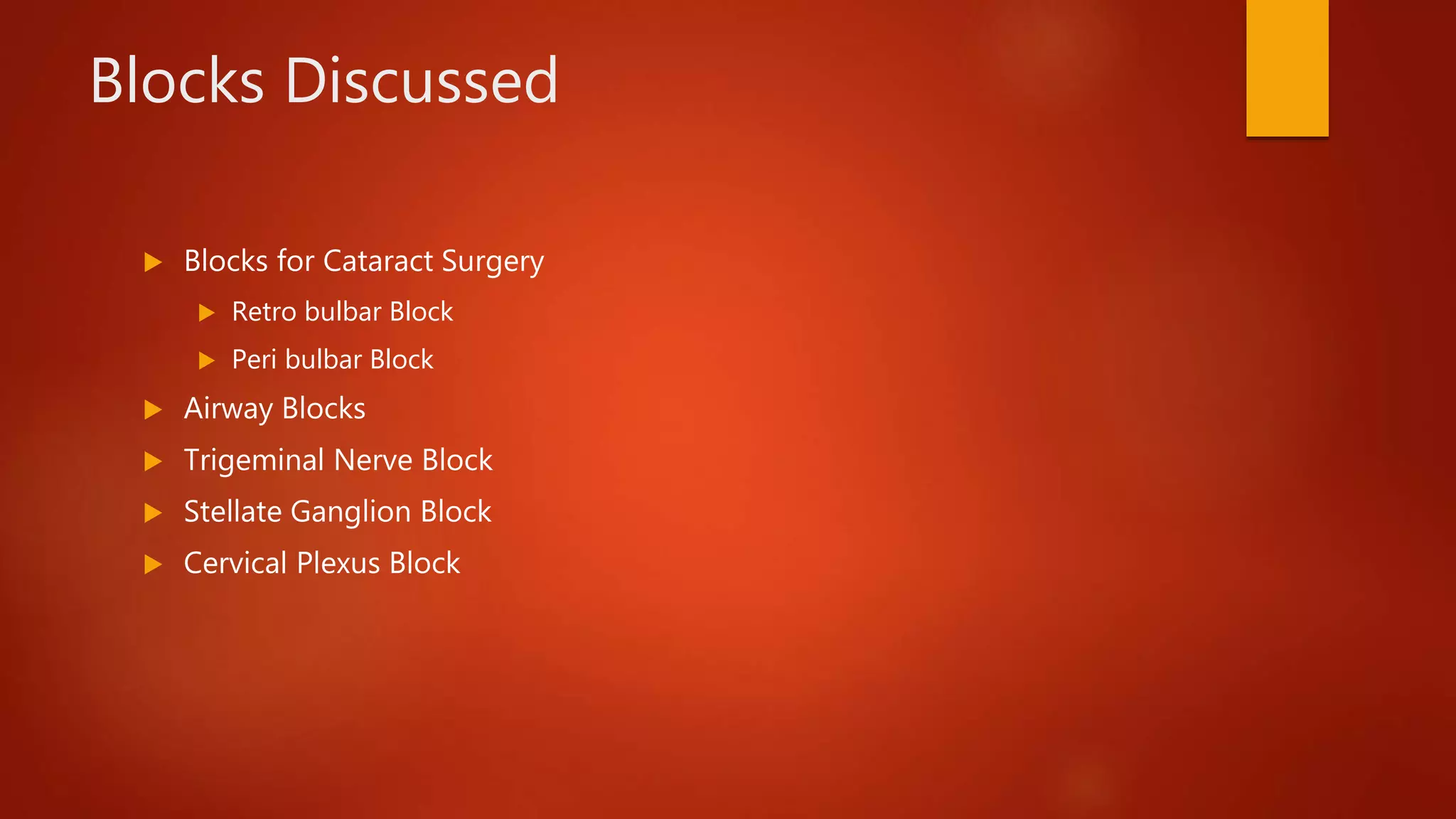 Nerve Blocks in Head and Neck | PPTX