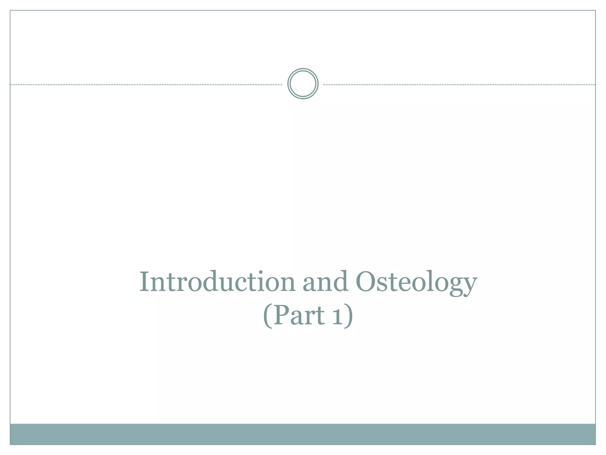 Head and neck introduction and osteology part 1 | PDF