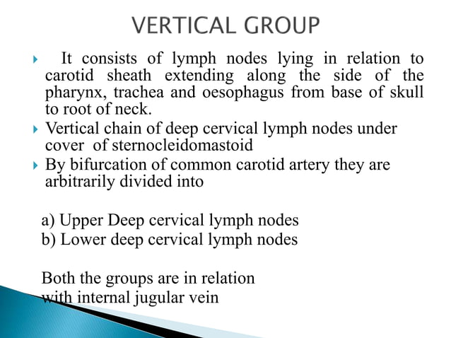 Head and neck lymphatic drainage. | PPTX