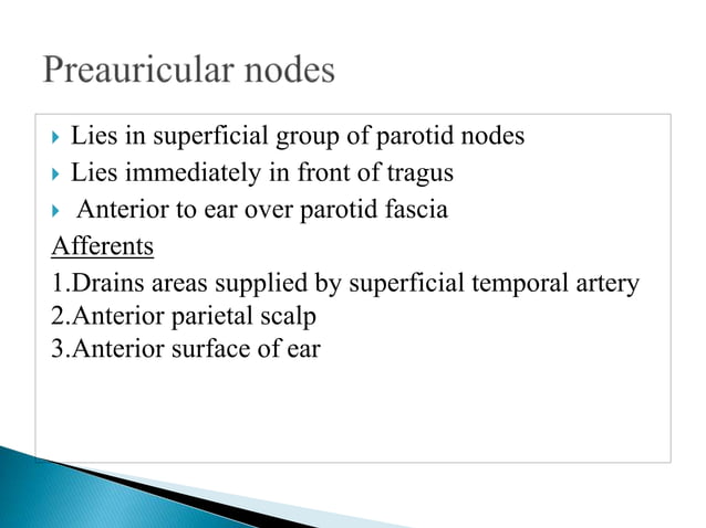 Head and neck lymphatic drainage. | PPTX