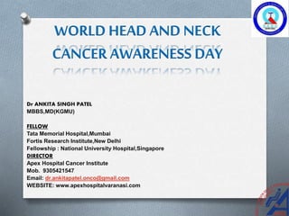 Head and neck oncology | PPTX