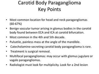 Head and neck paraganglioma | PPTX