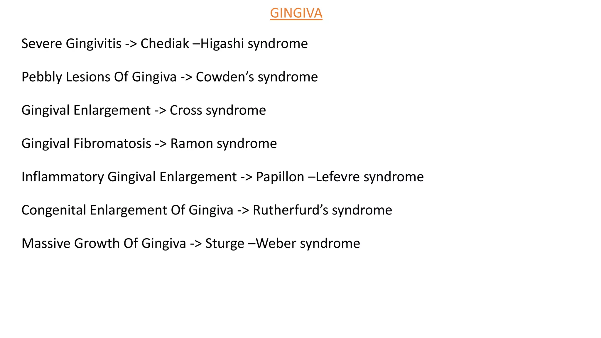 Syndrome / Head and Neck Syndrome | PPTX