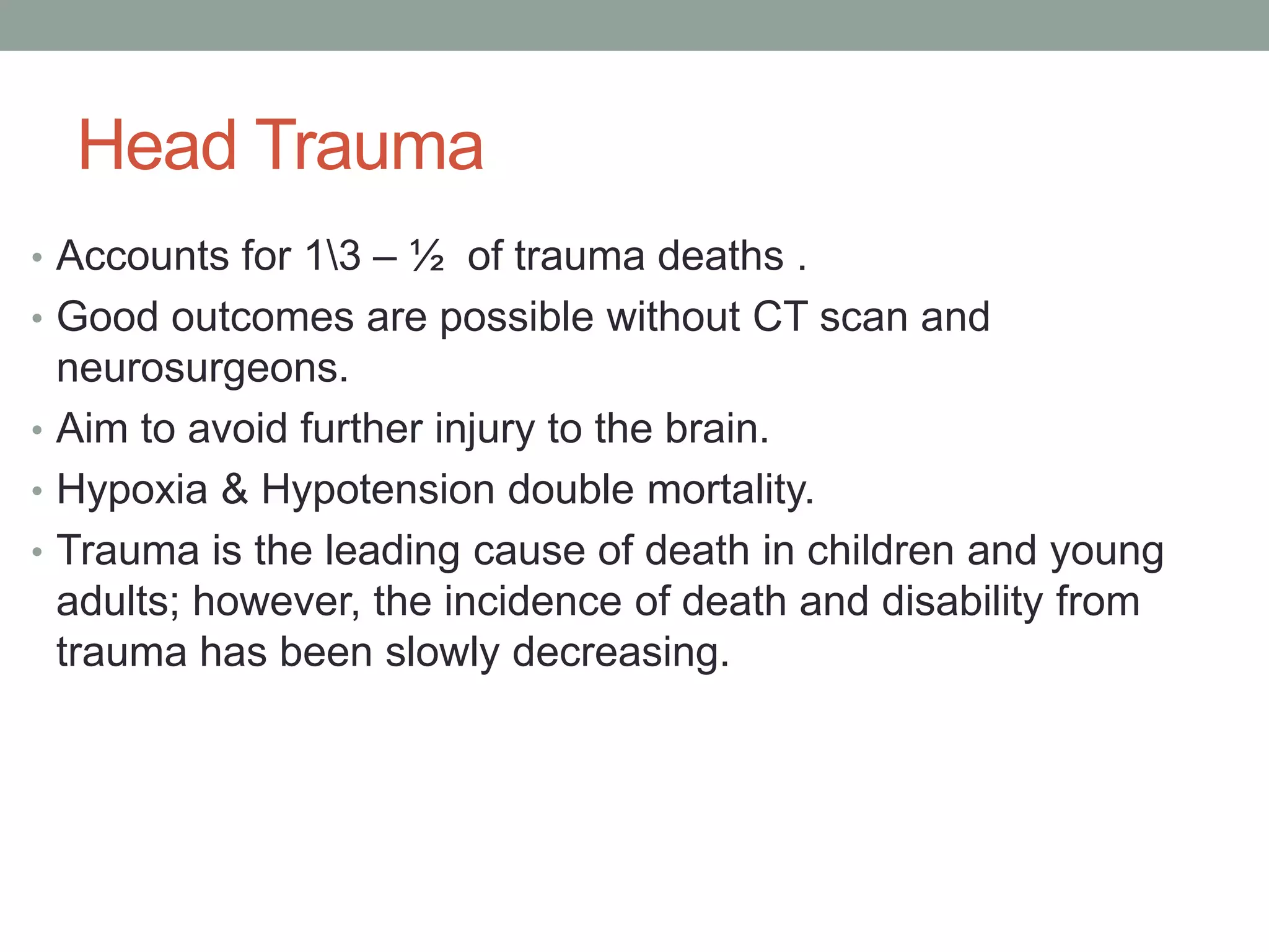 Head and neck trauma | PPTX