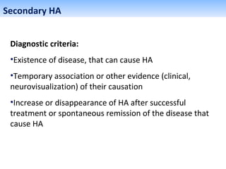 Headches and facial pain | PPT