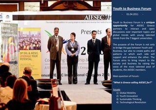 AIESEC in Greece National Conference | PDF | Business Expos ...