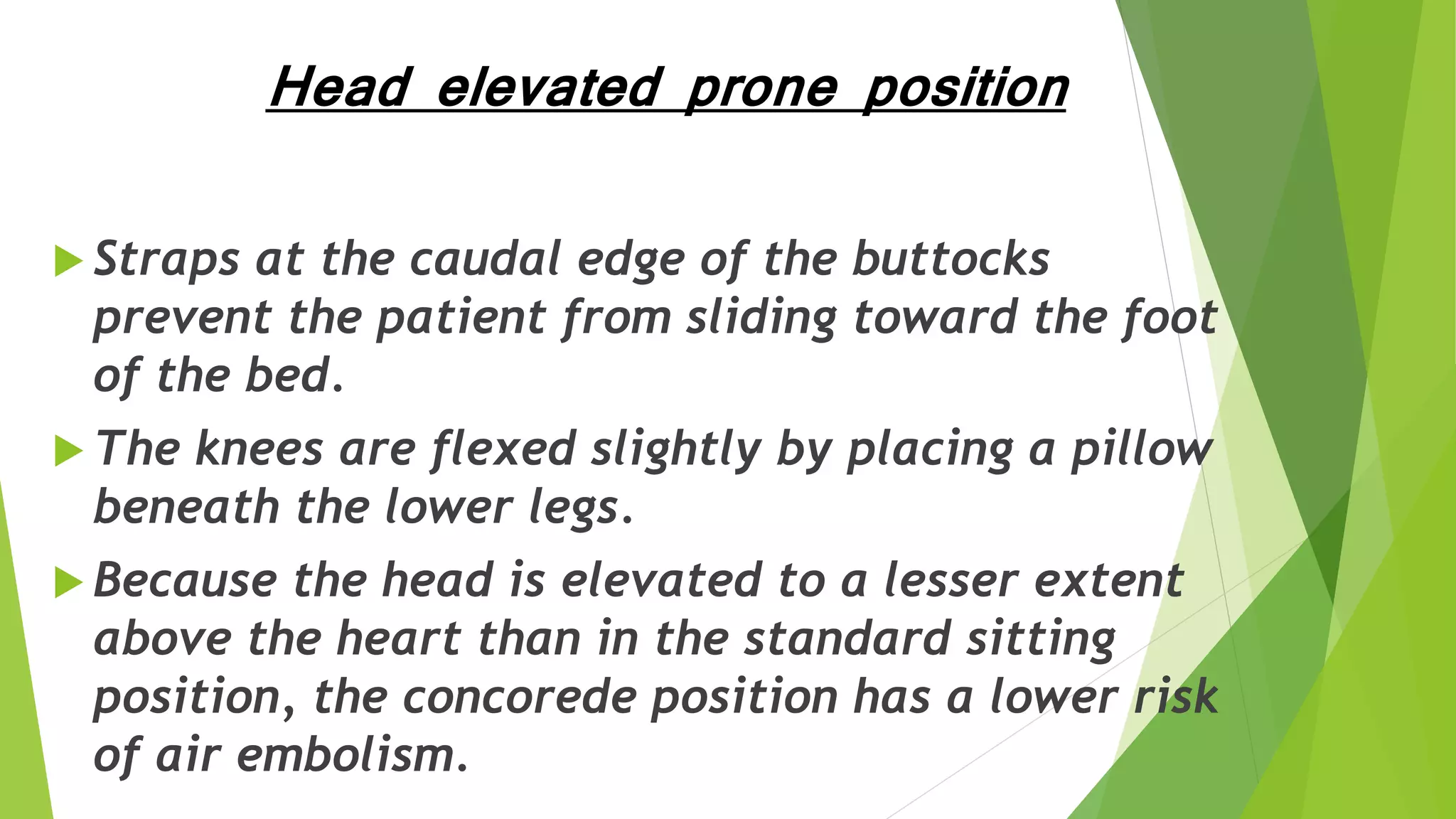 Head elevated position | PPTX