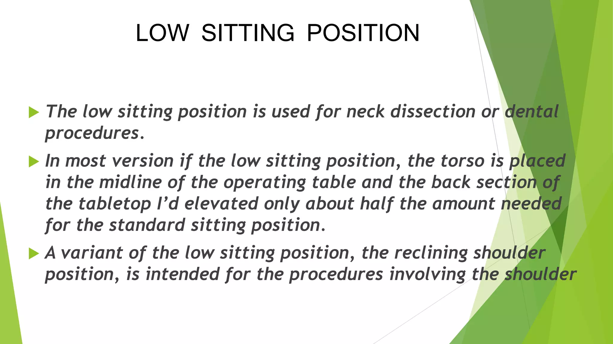 Head elevated position | PPTX