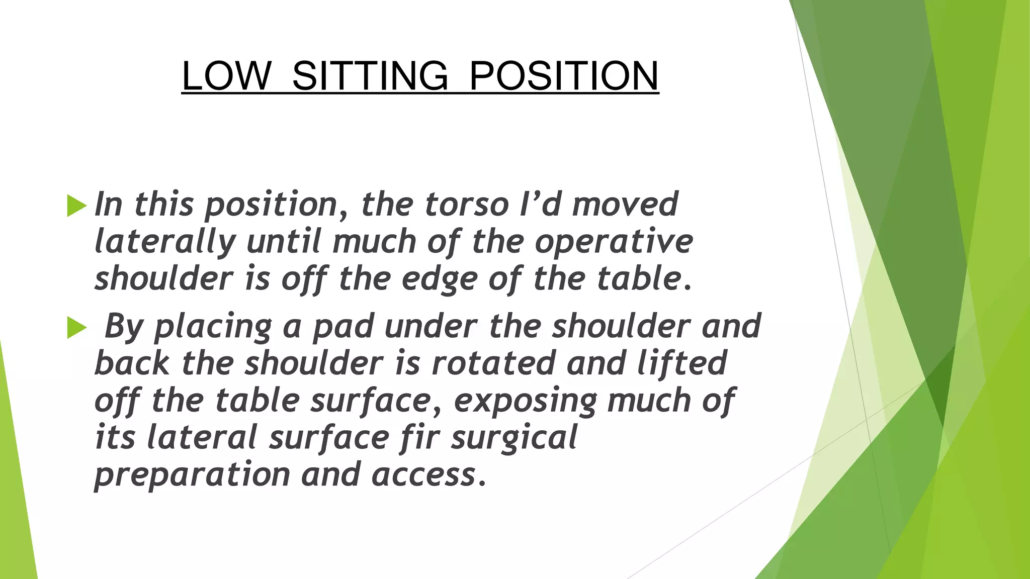 Head elevated position | PPTX