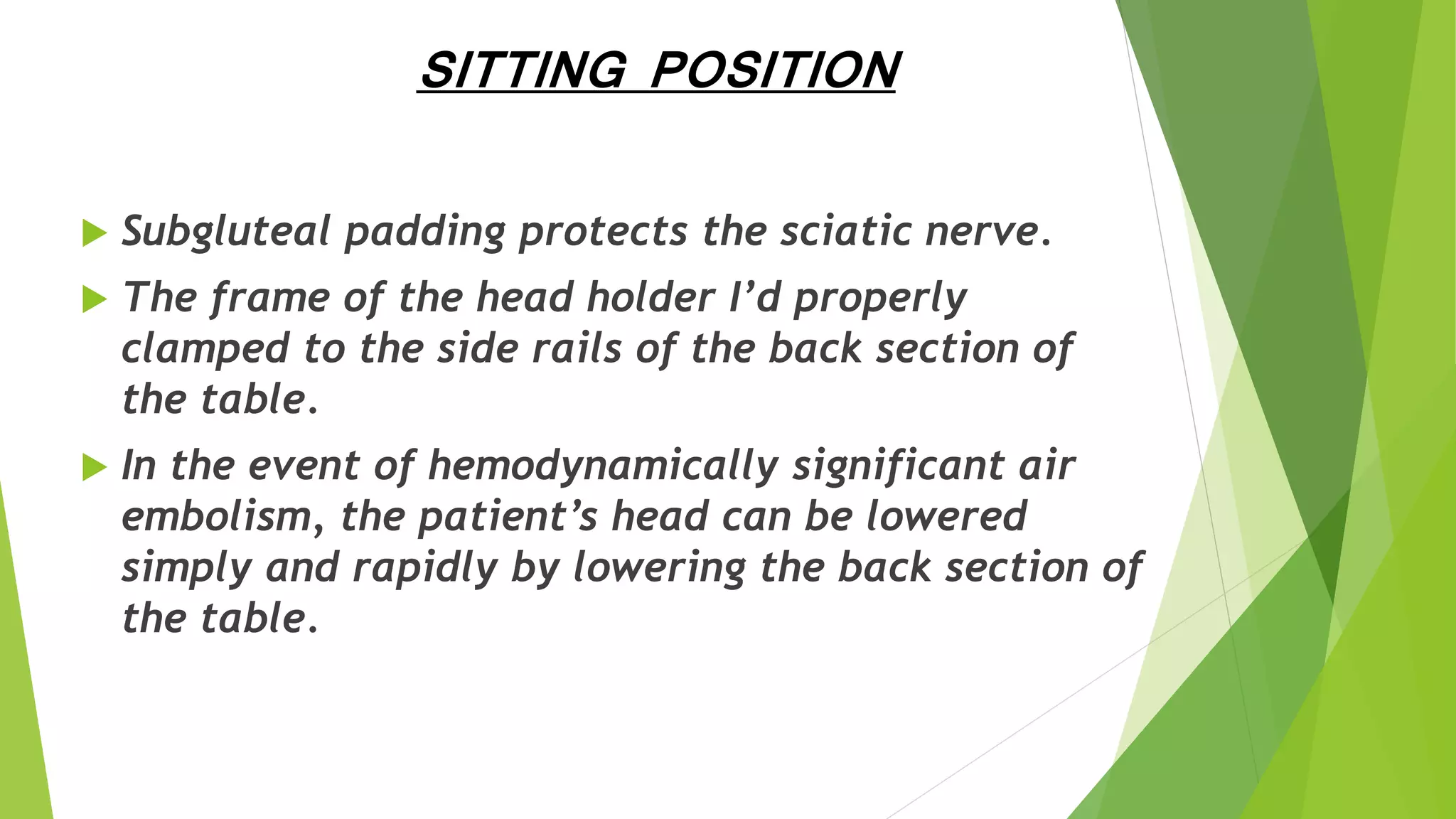 Head elevated position | PPTX