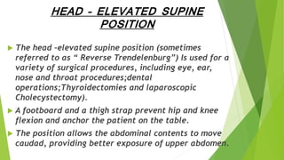 Head elevated position | PPTX