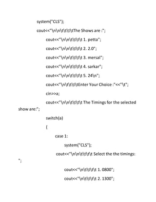 simple-movie-ticket-booking-system-1 | DOCX | Programming Languages | Computing