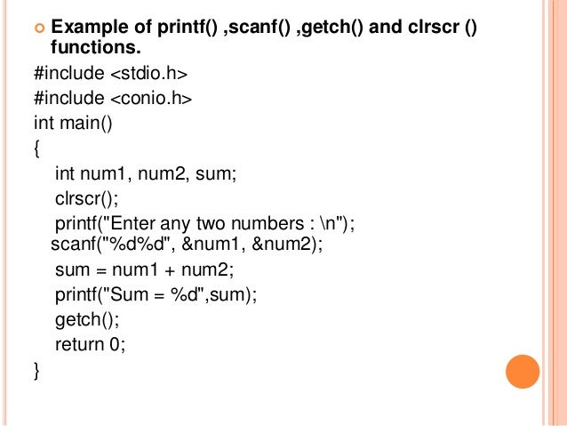 Header Files In C