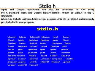 Header files of c++ unit 3 -topic 3 | PPTX