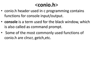 Header files of c++ unit 3 -topic 3 | PPTX