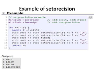 Header files of c++ unit 3 -topic 3 | PPTX