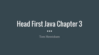 Head First Java Chapter 3 | PDF | Programming Languages | Computing