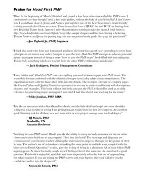 Head first pmp | PDF