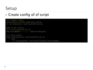 Head First Zend Framework - Part 1 Project & Application | PDF