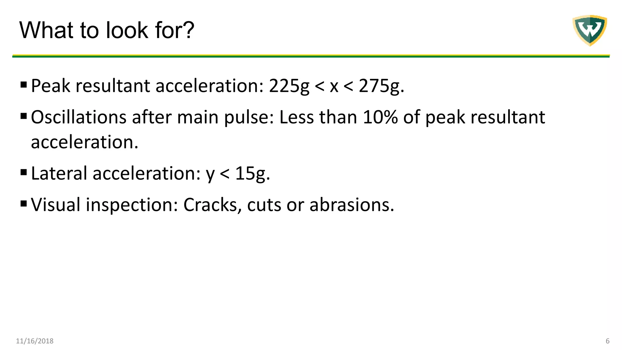 HIII Headform Calibration Test | PPTX