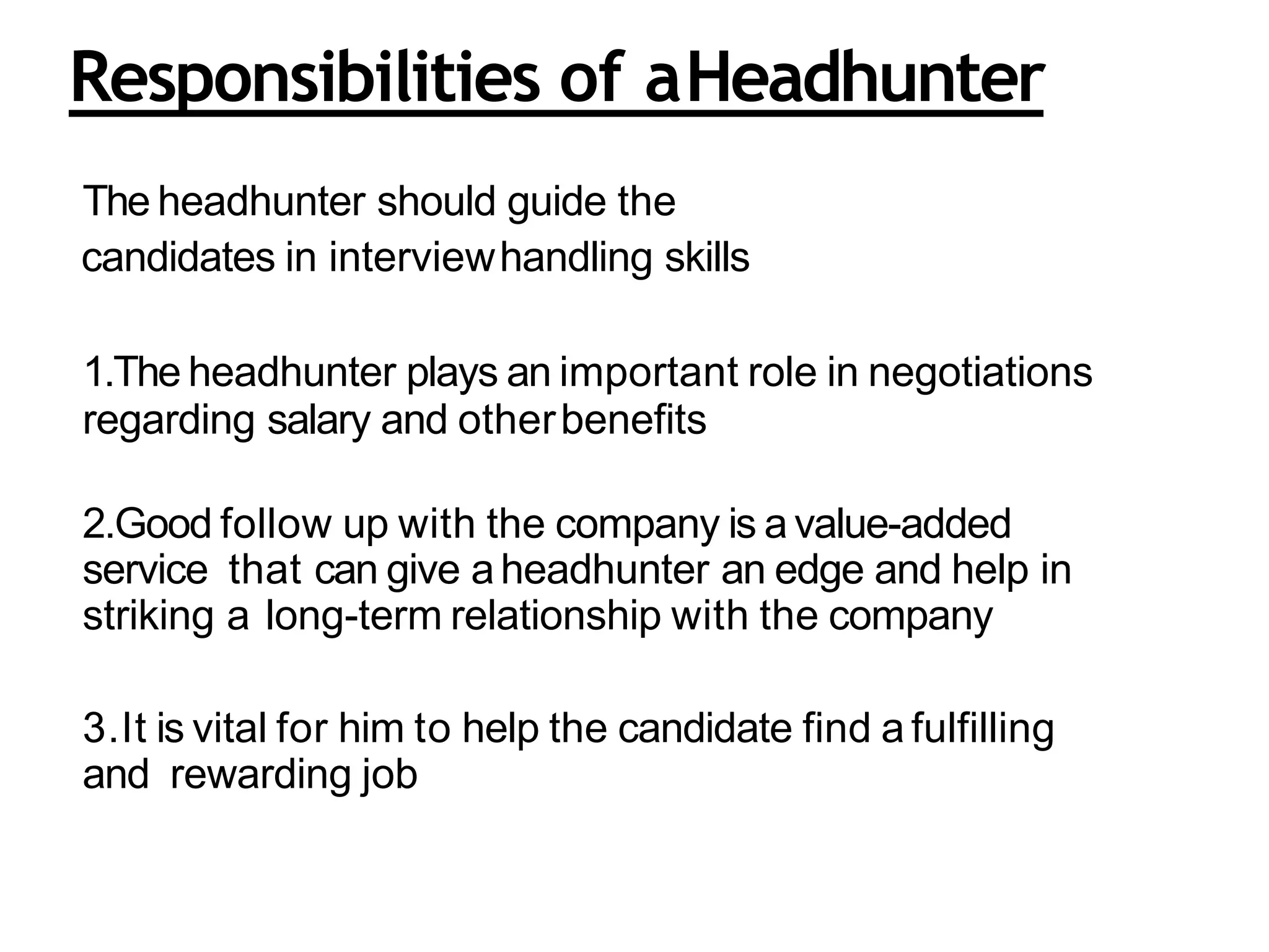 Head hunting | PPTX